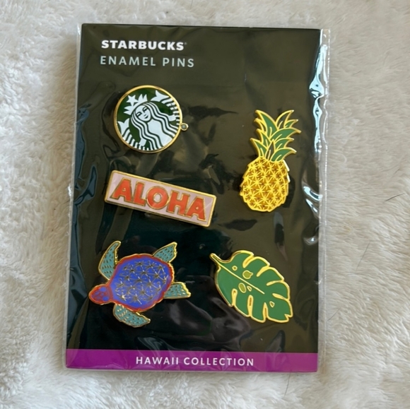 Starbucks | Kitchen | Starbucks Hawaii Collection Enamel Pins | Poshmark